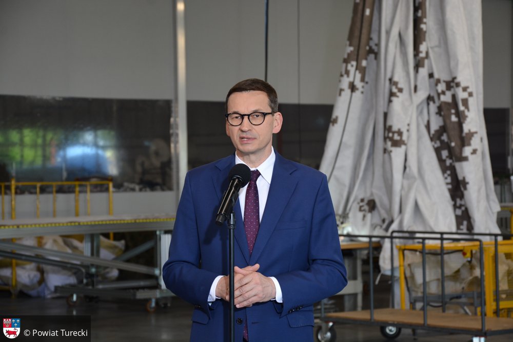 Powiat Turecki - Wizyta Premiera Mateusza Morawieckiego w Miranda Textiles